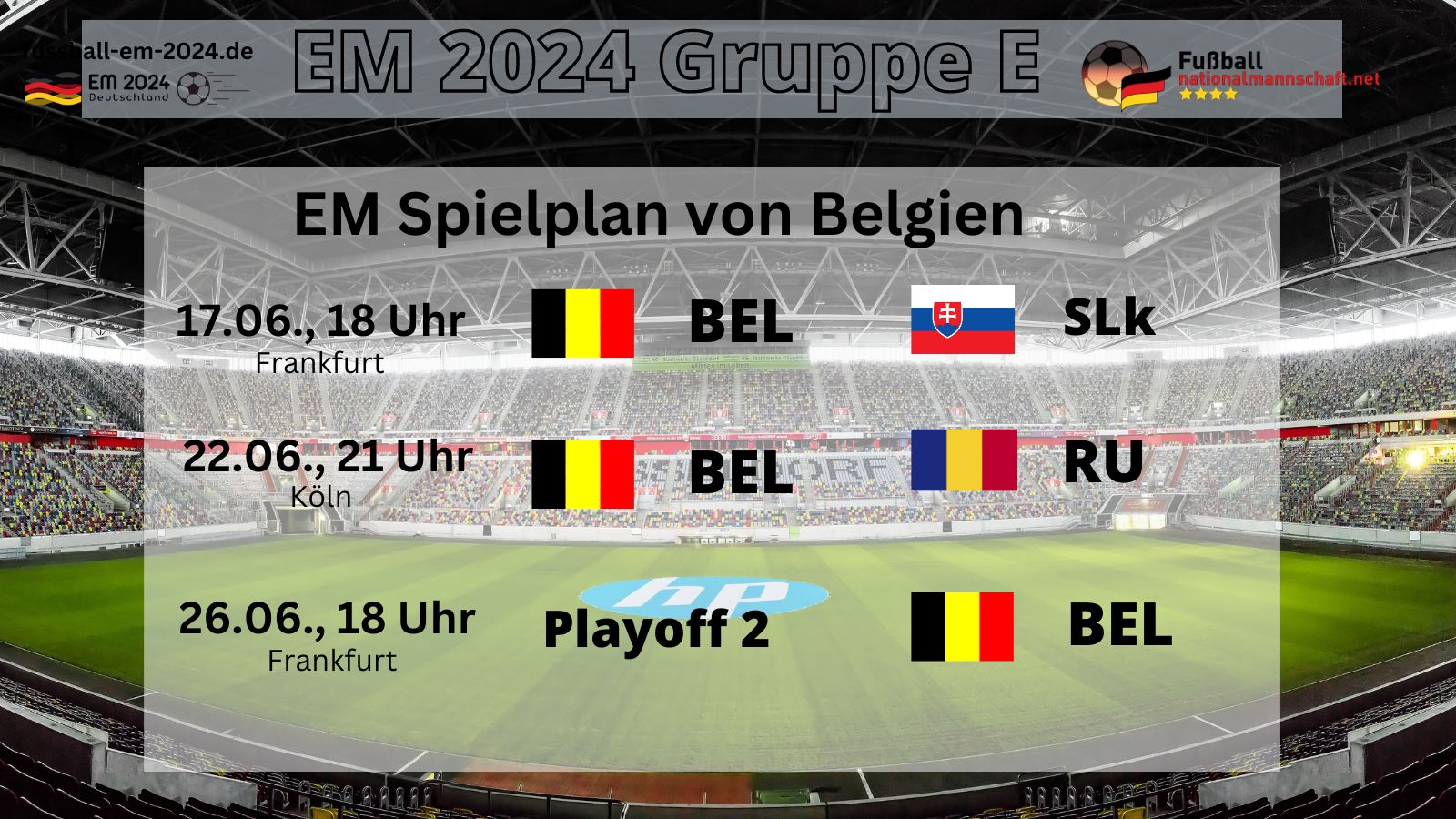 Belgien bei der EM 2024
