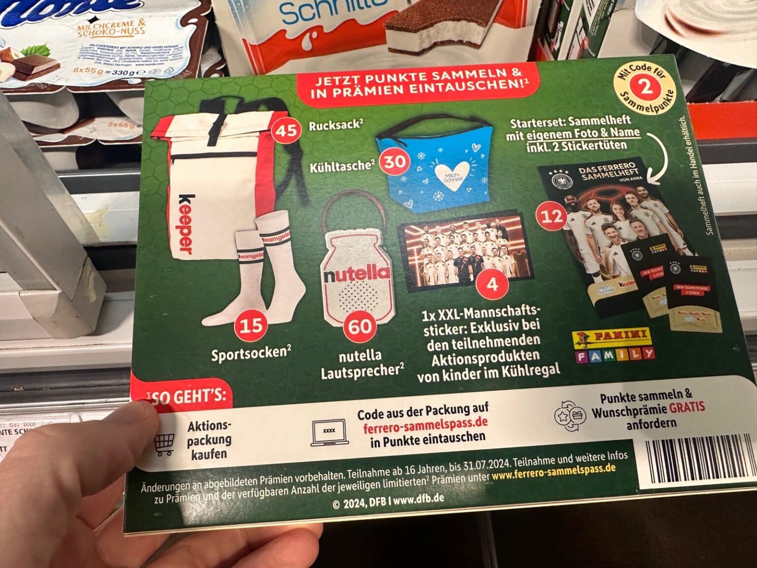 Duplo & Hanuta EM ferrero Sammelheft zur EM 2024 - Sticker ...